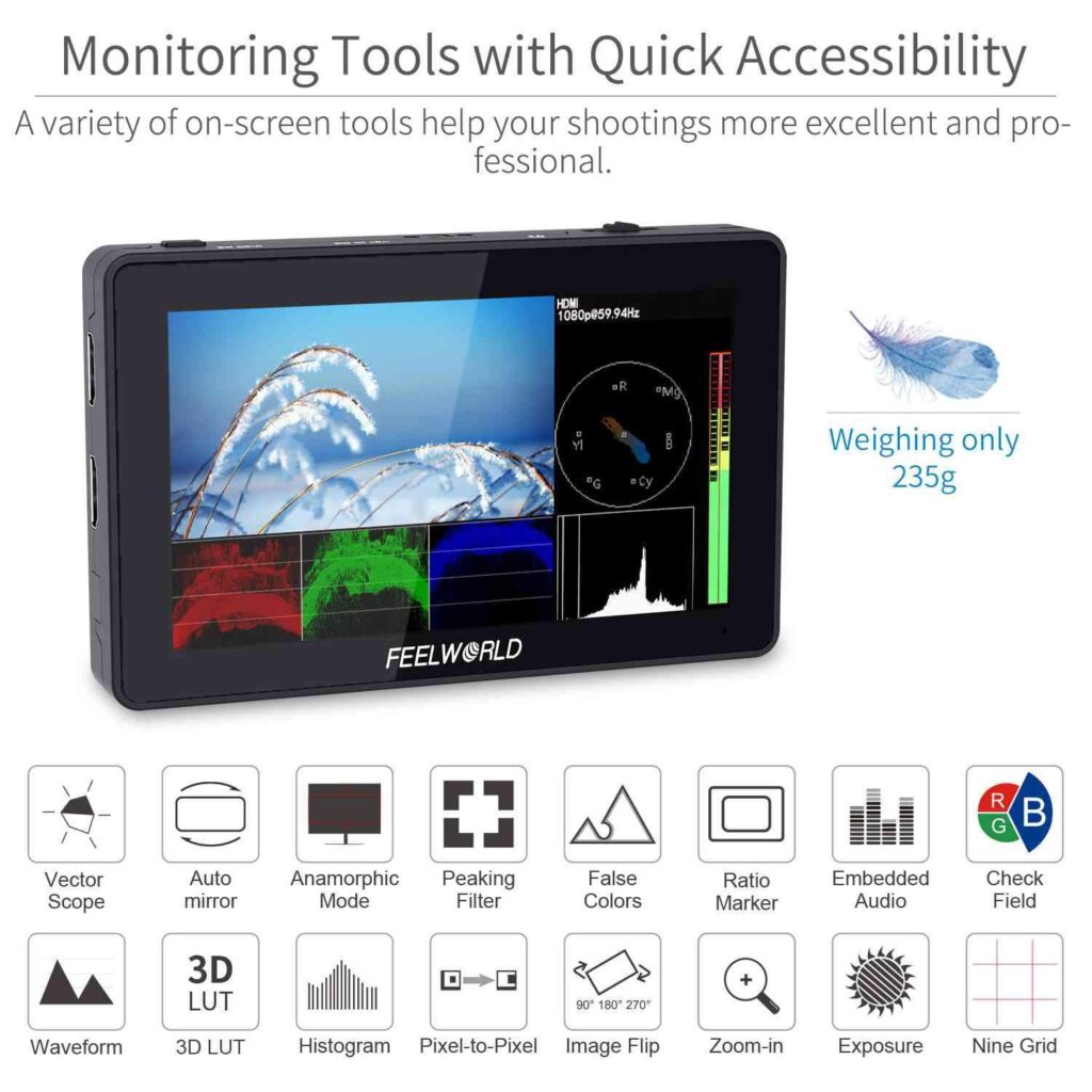 Feelworld F6 Plus 5.5 4K HDMI Monitor | Techlobby